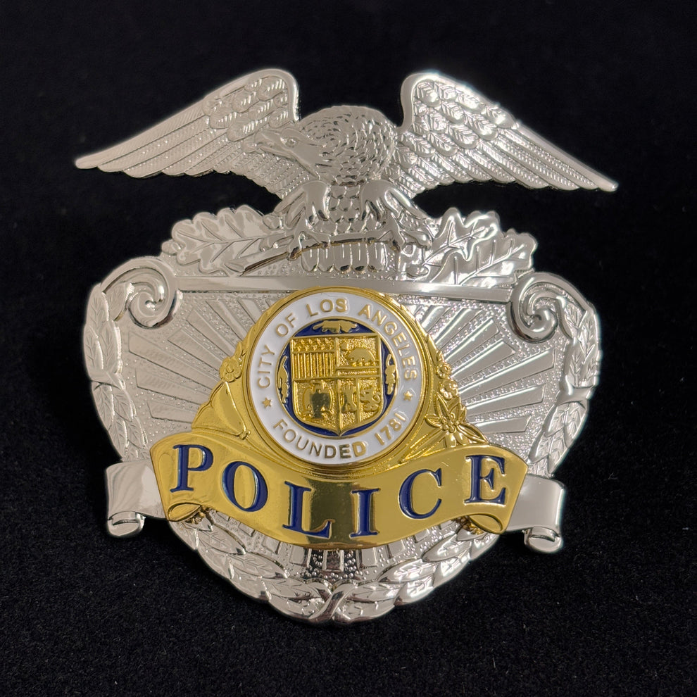 LAPD Los Angeles Police Cap Badge Hat Insignia Replica Movie Props ...