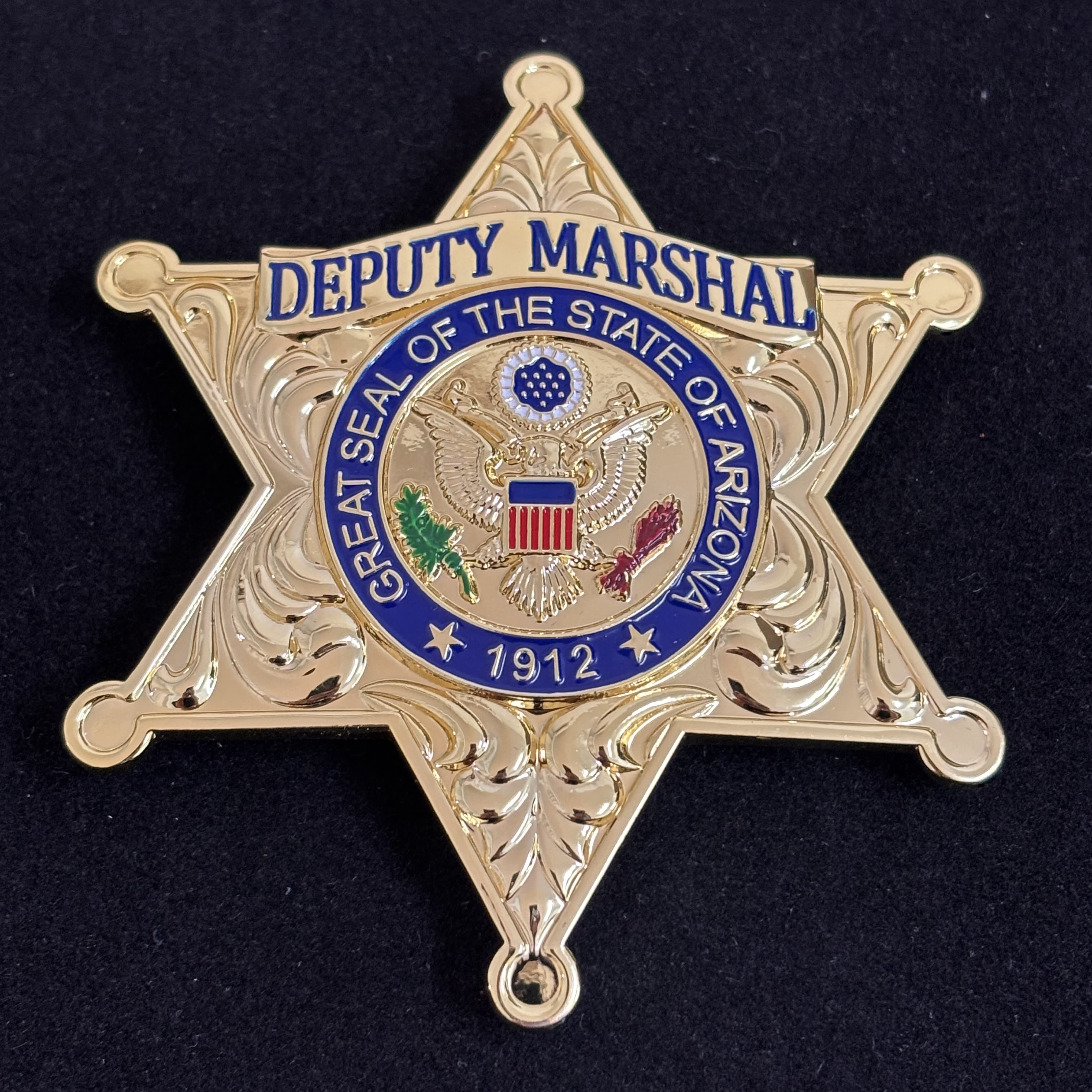 Great Seal Of The State Of Arizona Deputy Marshal Badge Replica Movie ...