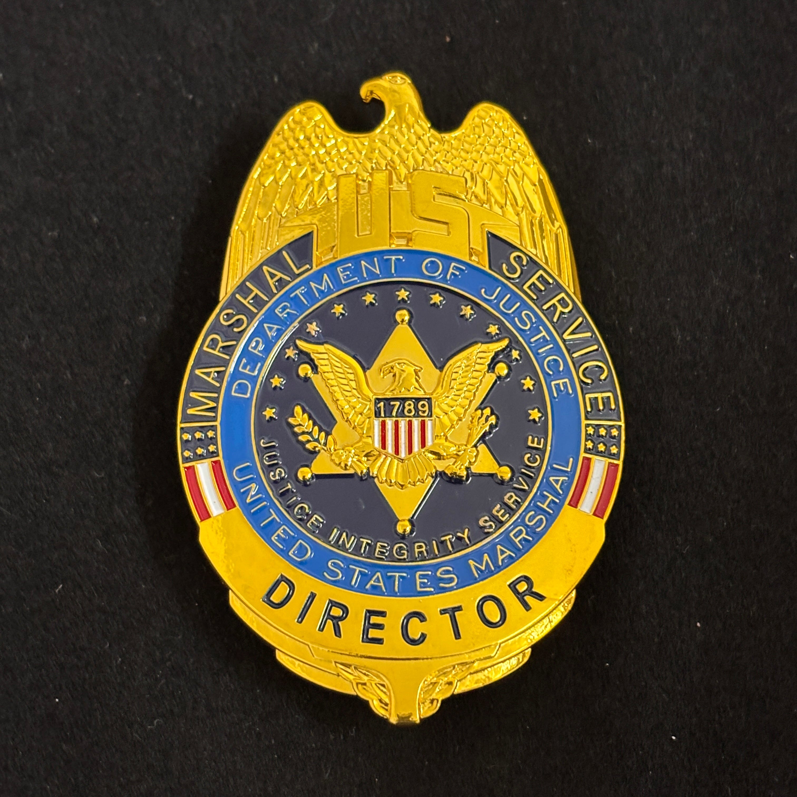 US Marshal Service Director USMS Badge Replica Movie Props – Badgedepots