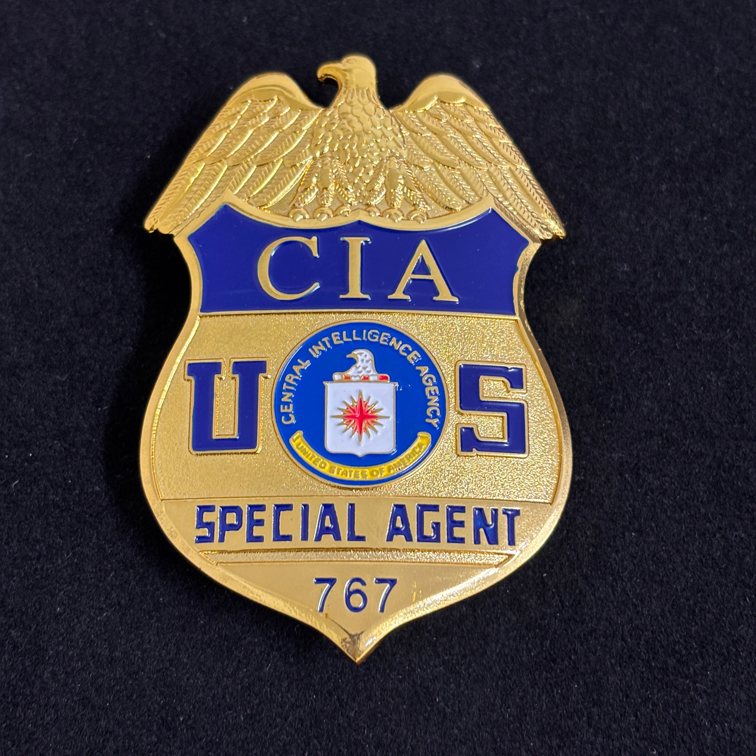 US Cinematic CIA Badge: Special Agent Prop 767 – Badgedepots