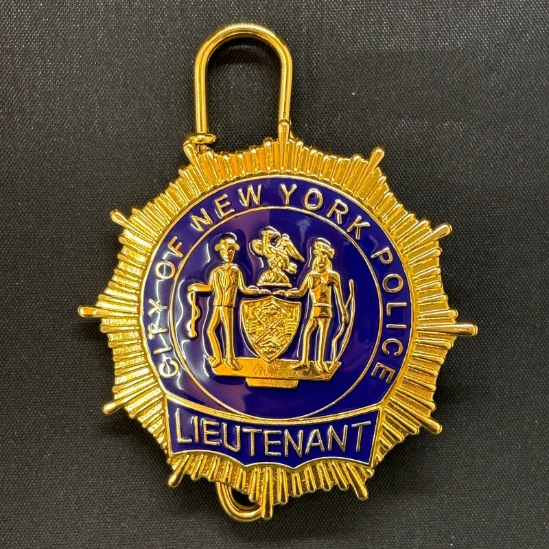 NYPD New York Police LIEUTEANT Badge Replica Cosplay Movie Props ...