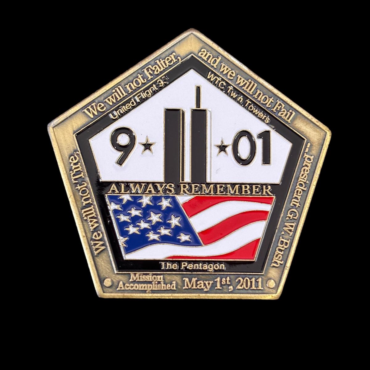 ALWAYS REMENBER 911 THE PENTAGON Challenge Coin – Badgedepots