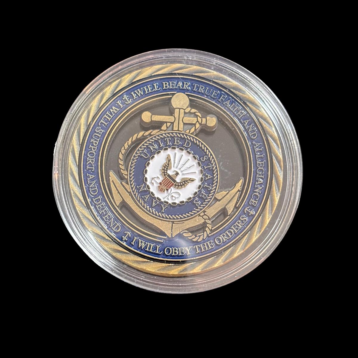 U.S. NAVY HONOR COURAGE COMMITMENT Challenge Coin – Badgedepots