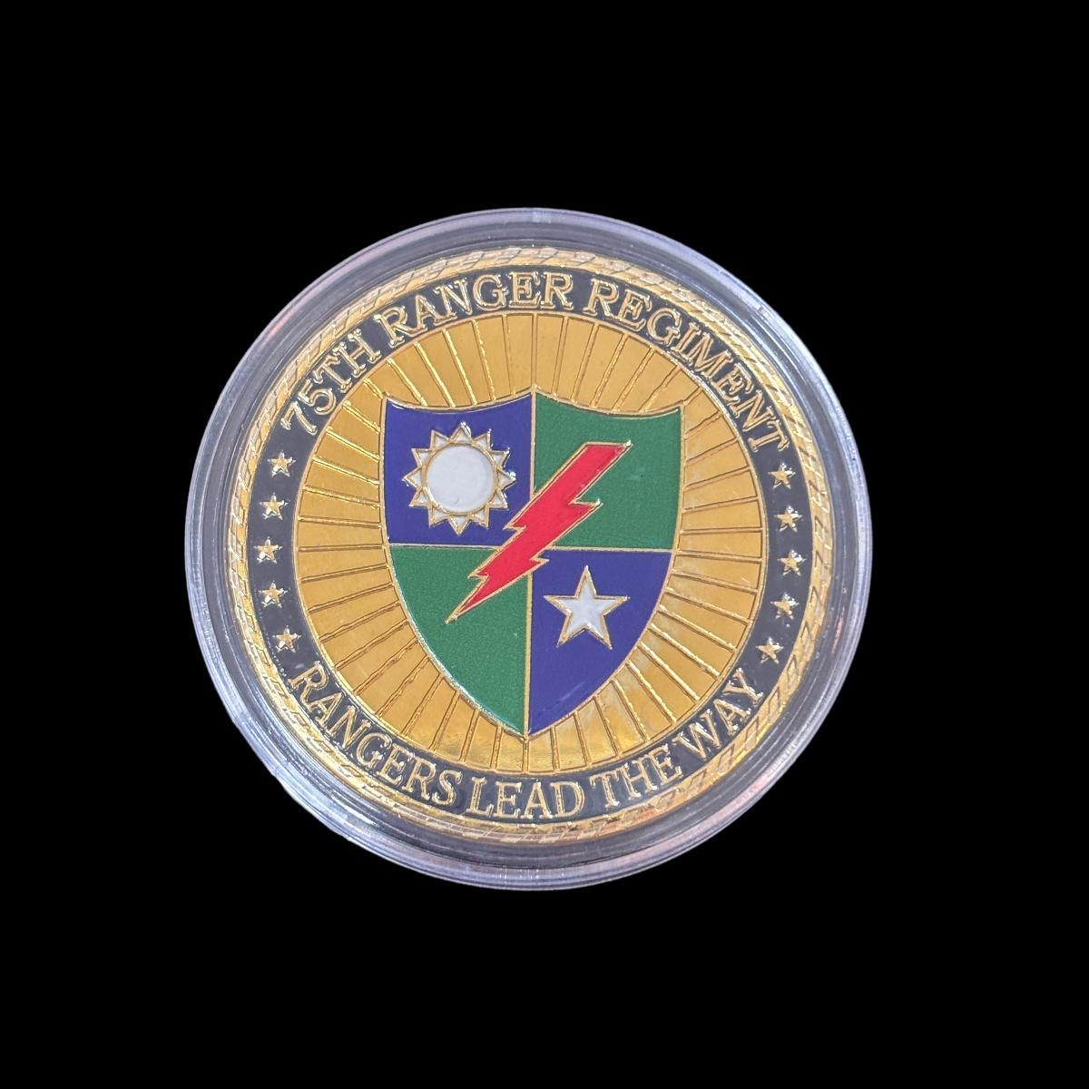 75TH RANGER REGIMENT RANGERS LEAD THE WAY Challenge Coin – Badgedepots