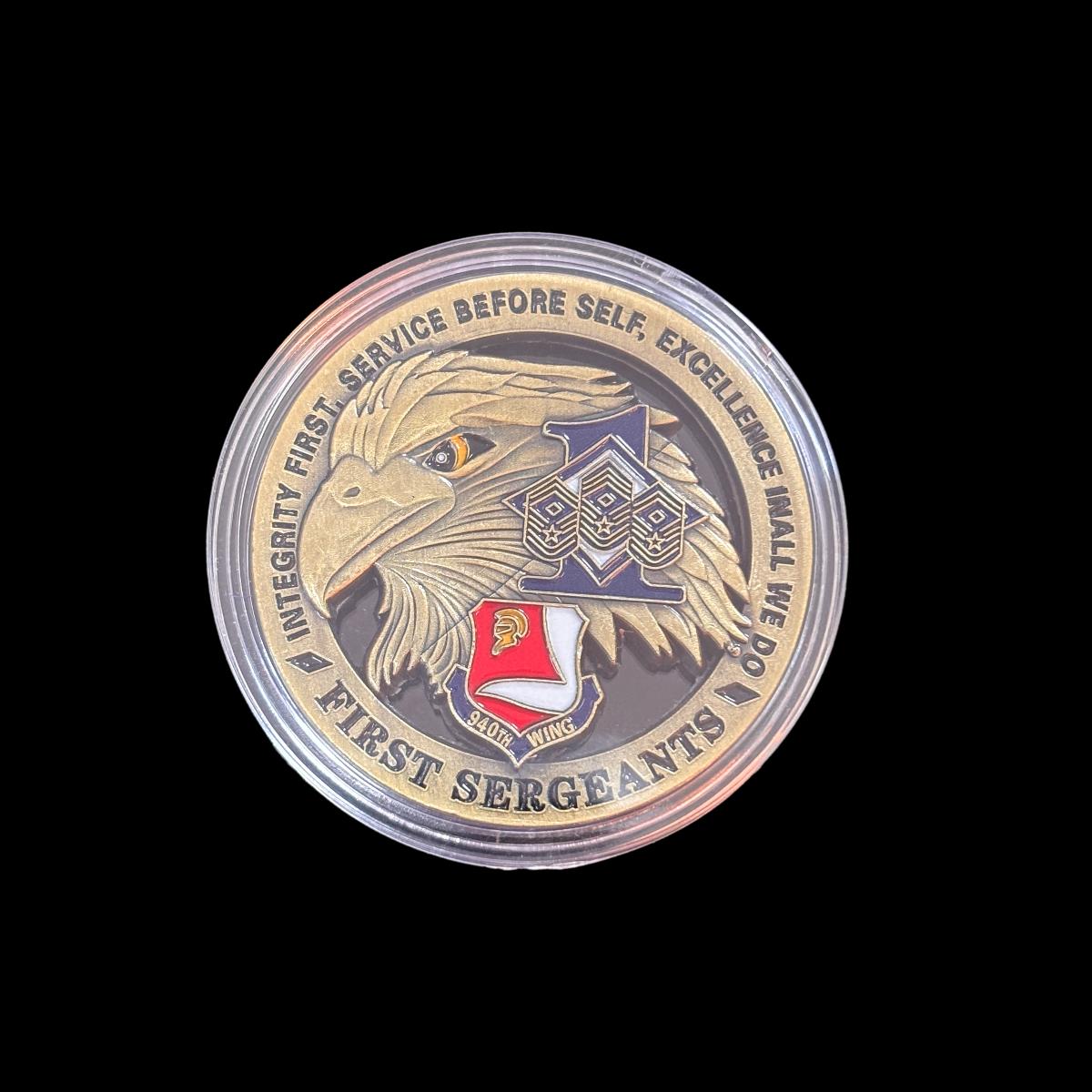 FIRST SERGEANTS 940TH WING Challenge Coin – Badgedepots