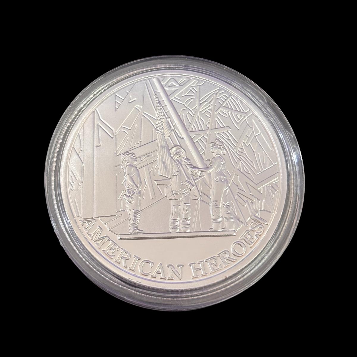 AMERICAN HEROES REMEMBER SEPT.11.2001 Challenge Coin – Badgedepots