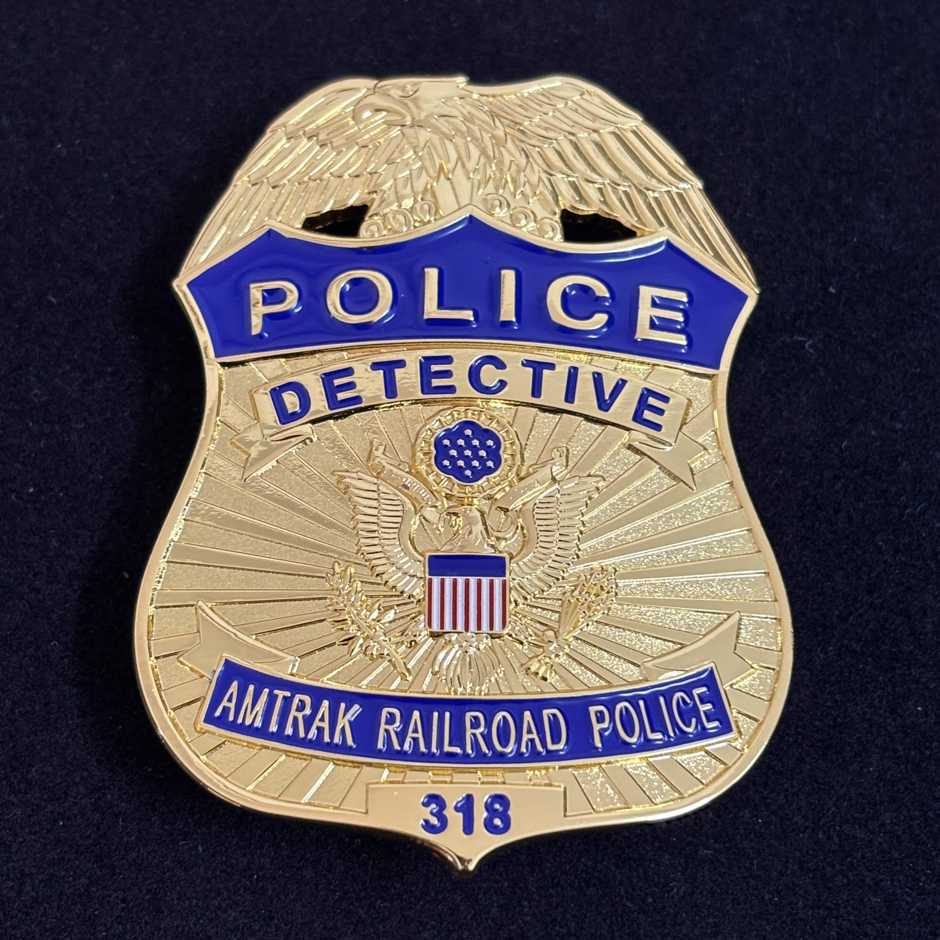 APD Railroad Detective Police Badge Replica Movie Props With #318 ...