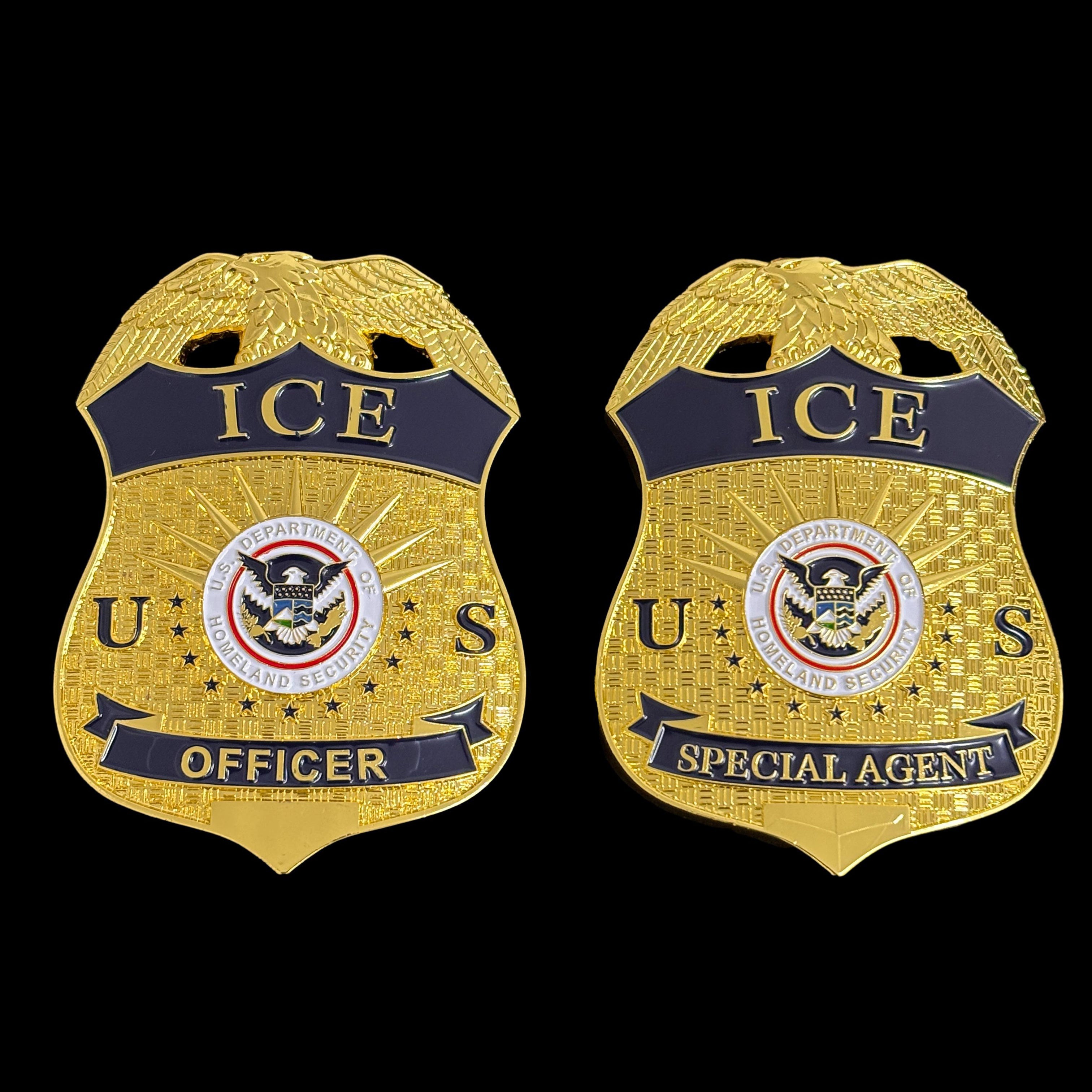 2 Ice Police Badge Set Replica Movie Props – Badgedepots